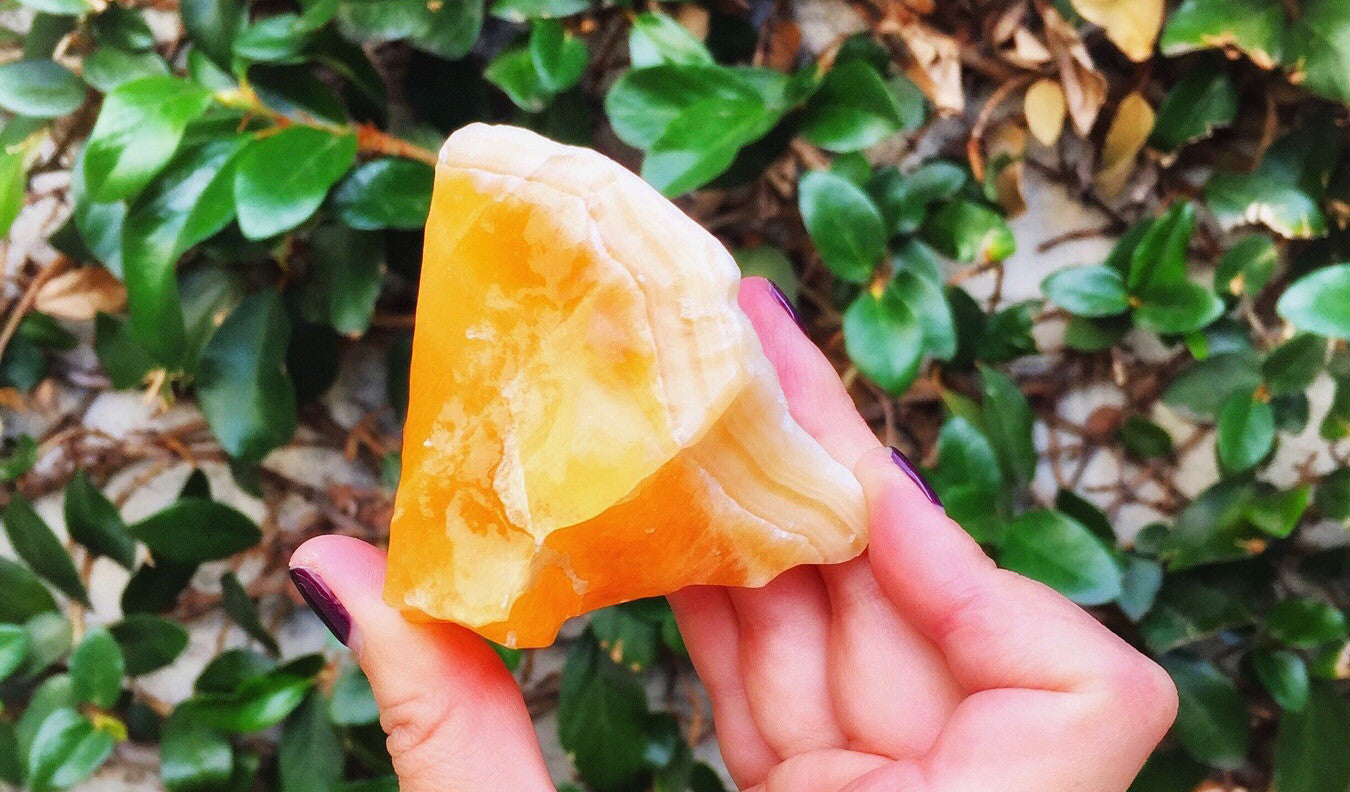 Orange Calcite Properties & Meanings - Sparkle Rock Pop